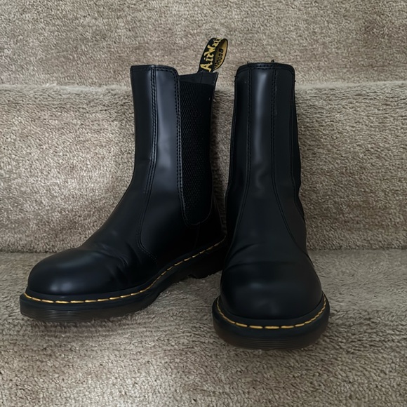 Dr. Martens | Shoes | Dr Martens 2976 Hi Smooth Black Leather Chelsea ...